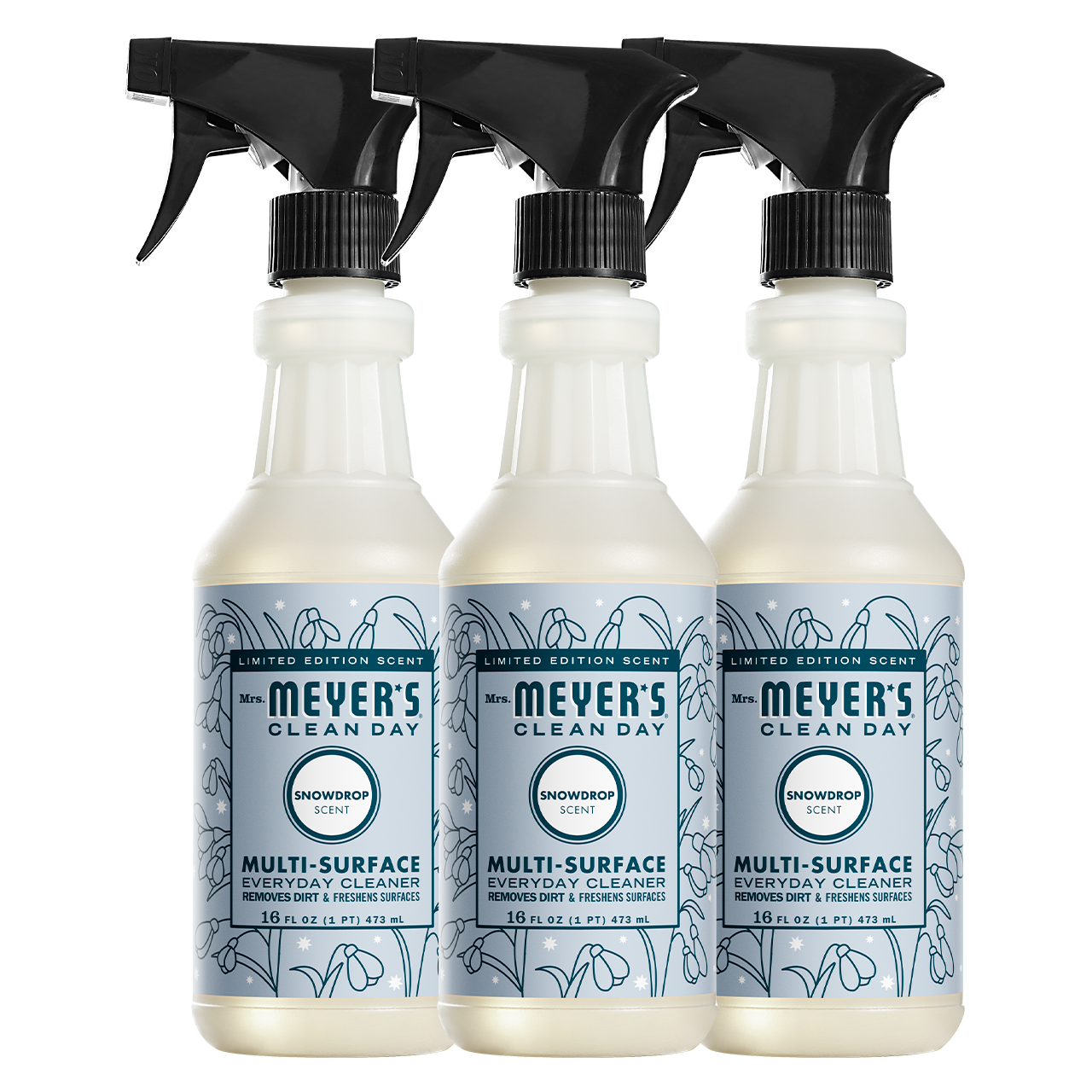 Mrs. Meyer's Snowdrop Multi-Surface Everyday Cleaner 3-count Bundle – Mrs Meyer's