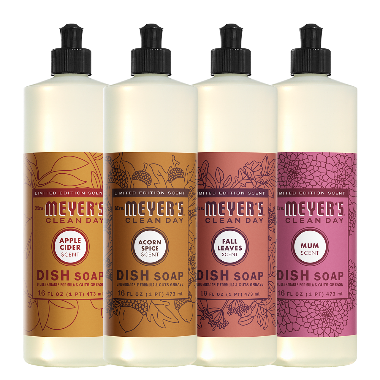 Mrs. Meyer's Fall Seasonal Dish Soap Collection – Mrs. Meyer's Clean Day
