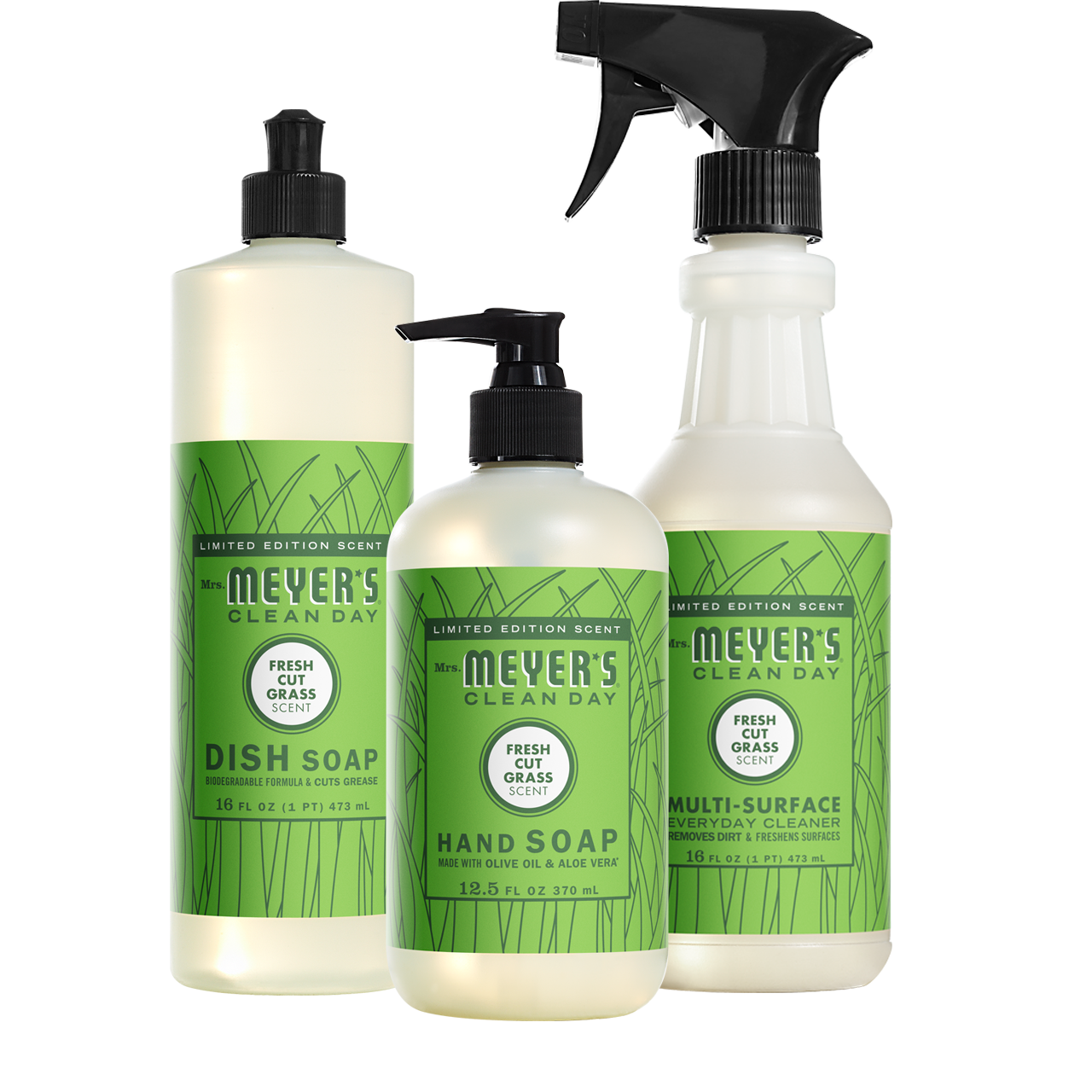Mrs. Meyer's Fresh Cut Grass Kitchen Basics Set – Mrs. Meyer's Clean Day