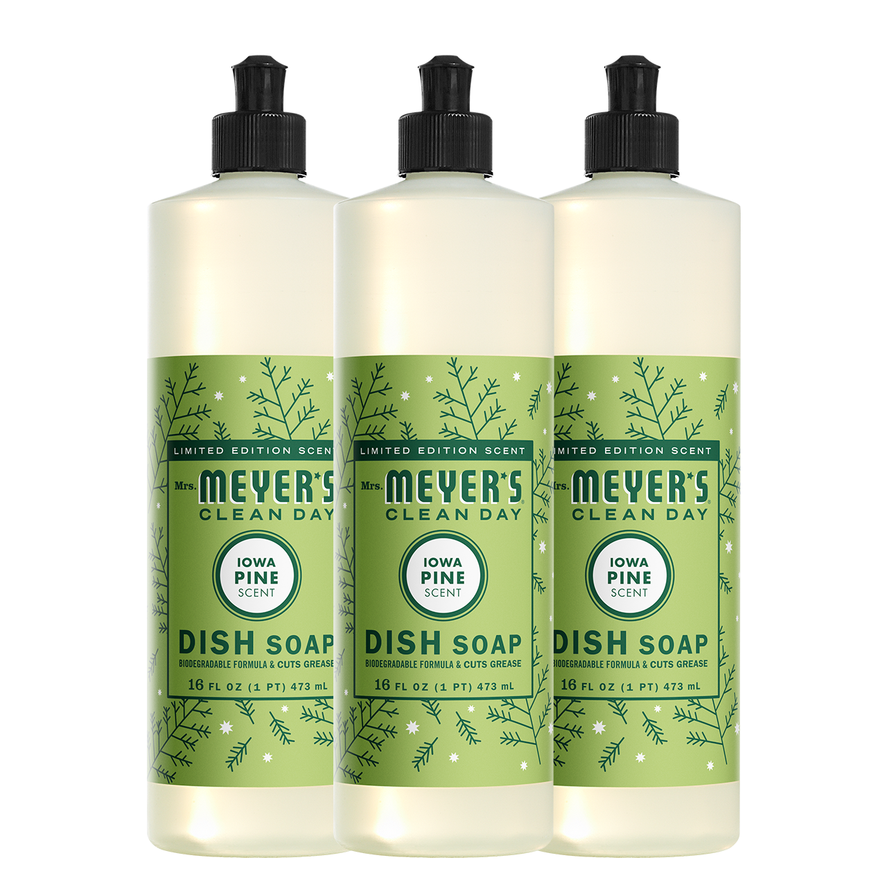Mrs. Meyer's Iowa Pine Dish Soap 3-count bundle – Mrs. Meyer's Clean Day