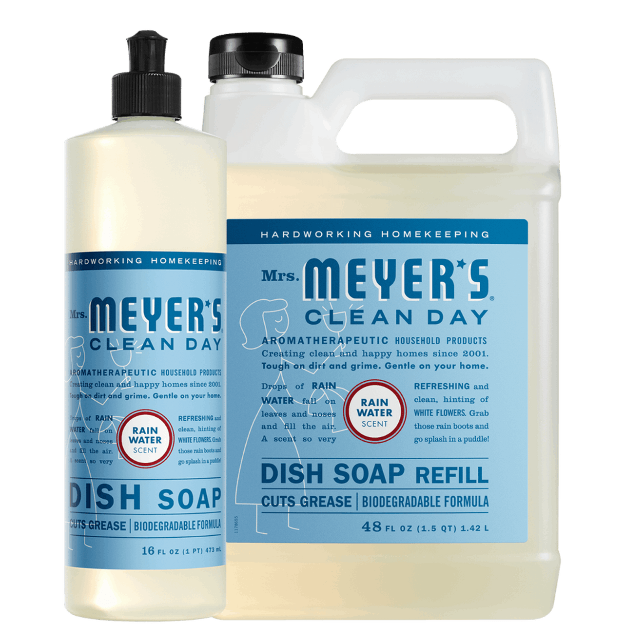 Mrs. Meyer's Rain Water Dish Soap & Refill Set – Mrs. Meyer's Clean Day