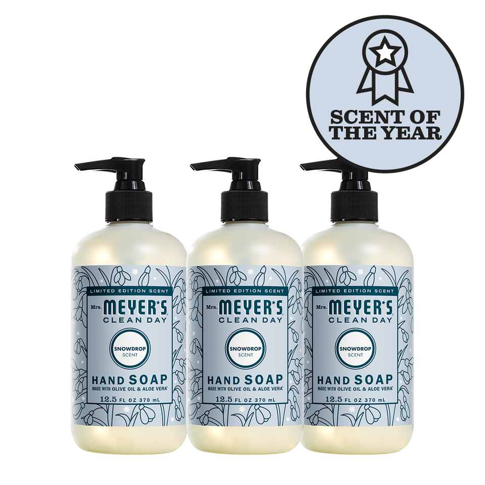 Mrs. Meyer's Snowdrop Liquid Hand Soap 3-count Bundle – Mrs. Meyer's ...