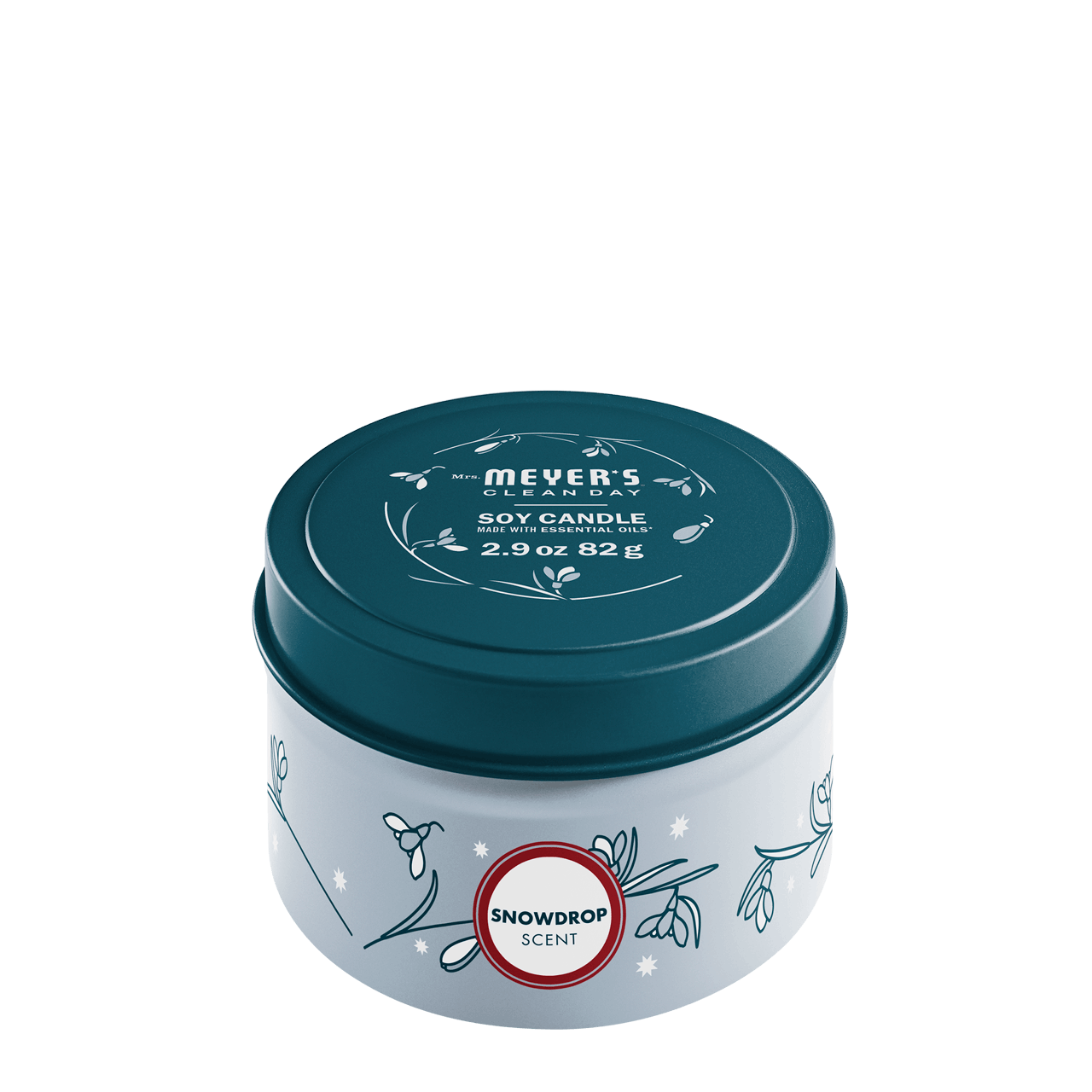 Mrs. Meyer's Snowdrop Tin Candle – Mrs Meyer's